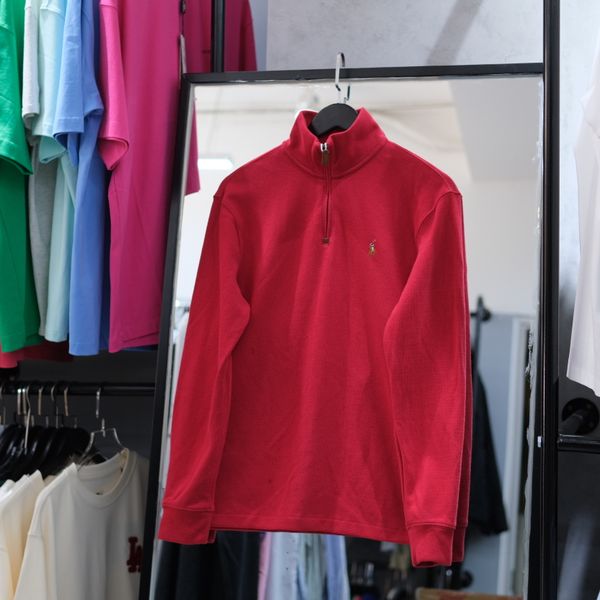 Ralph Half Zip Đỏ Logo Nâu Navy Hàng Chính Hãng: SP018989 - Fox Sneaker ...
