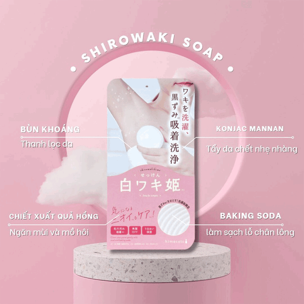 Xà Phòng Giảm Thâm Nách Shirowaki Hime Armpit Princess Soap 100gXà ...