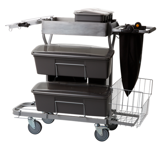 Compact Cleaning Trolley Plus, 60 cm, Grey – Green Kites Vietnam