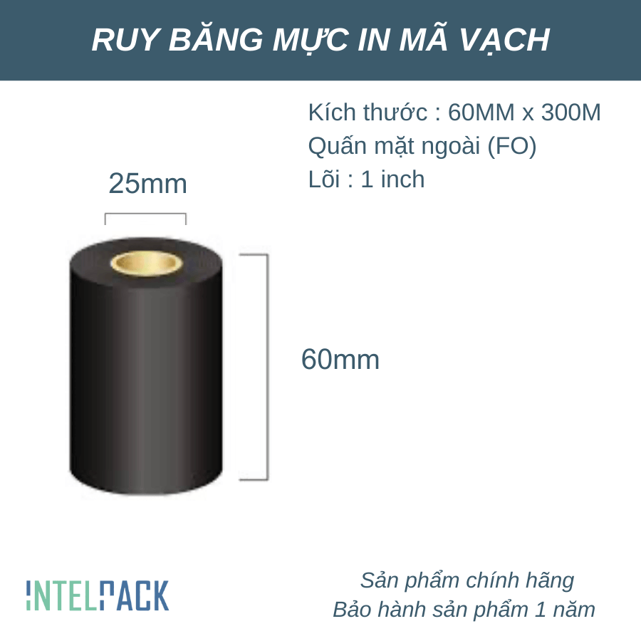 Ruy băng Mực in Mã vạch Resin B324 – INTELPACK