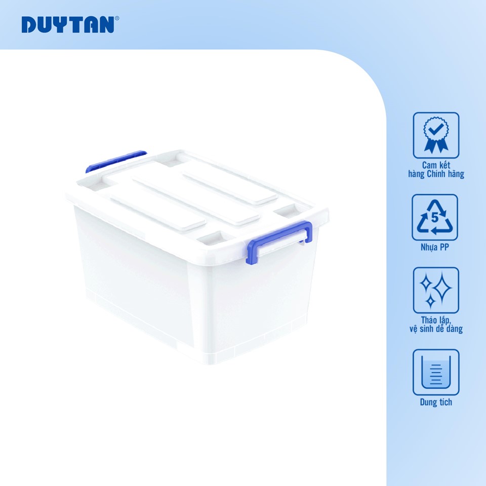 Thùng Vuông 30 Có Bánh Xe Duy Tân