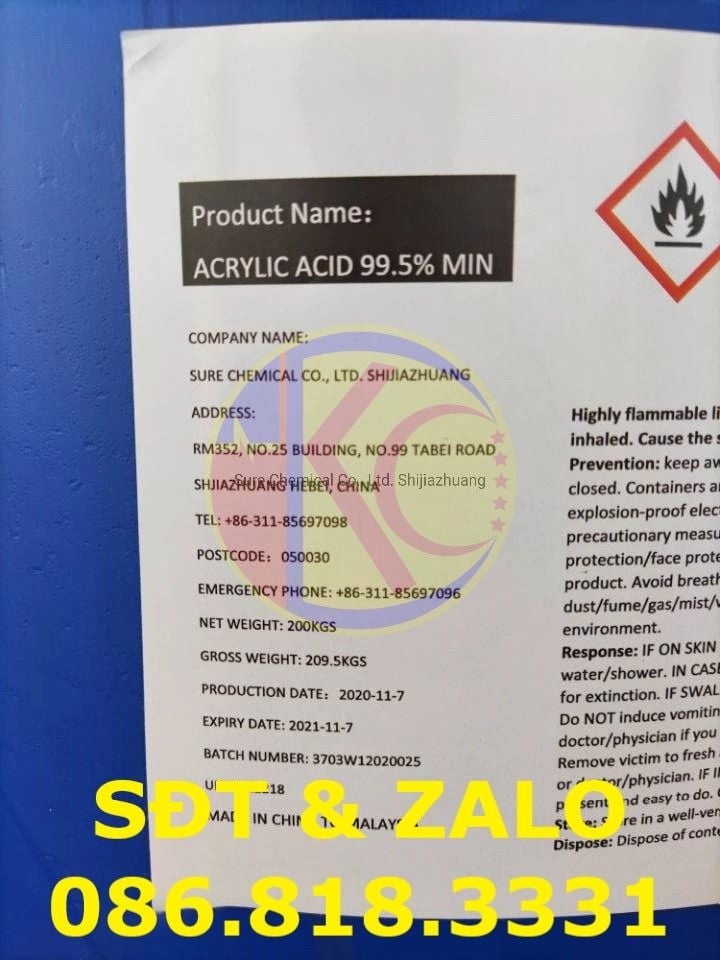 ACRYLIC ACID - GLACIAL ACRYLIC ACID - C3H4O2 – KDCCHEMICAL