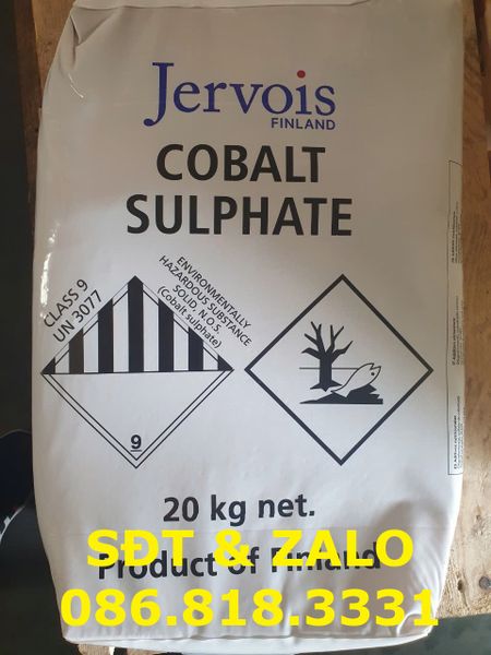 Cobalt Sulphate Heptahydrate - CoSO4.7H2O (hãng Jervois Phần Lan ...