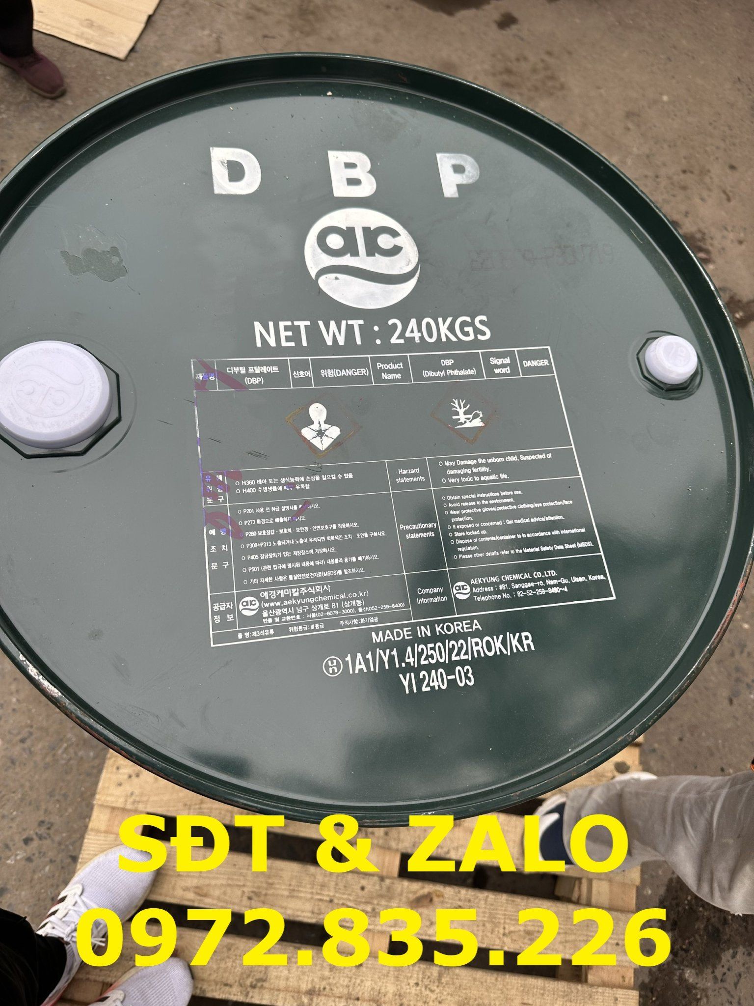 DẦU HÓA DẺO DIBUTYL PHTHALATE (DBP) – KDCCHEMICAL