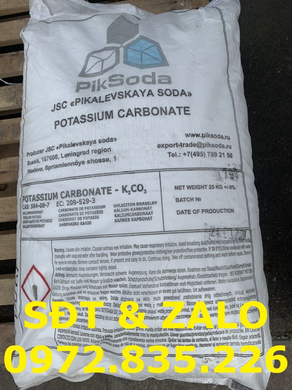 Potassium Carbonate - Kali Carbonat - K2CO3 UNID Hàn Quốc – KDCCHEMICAL
