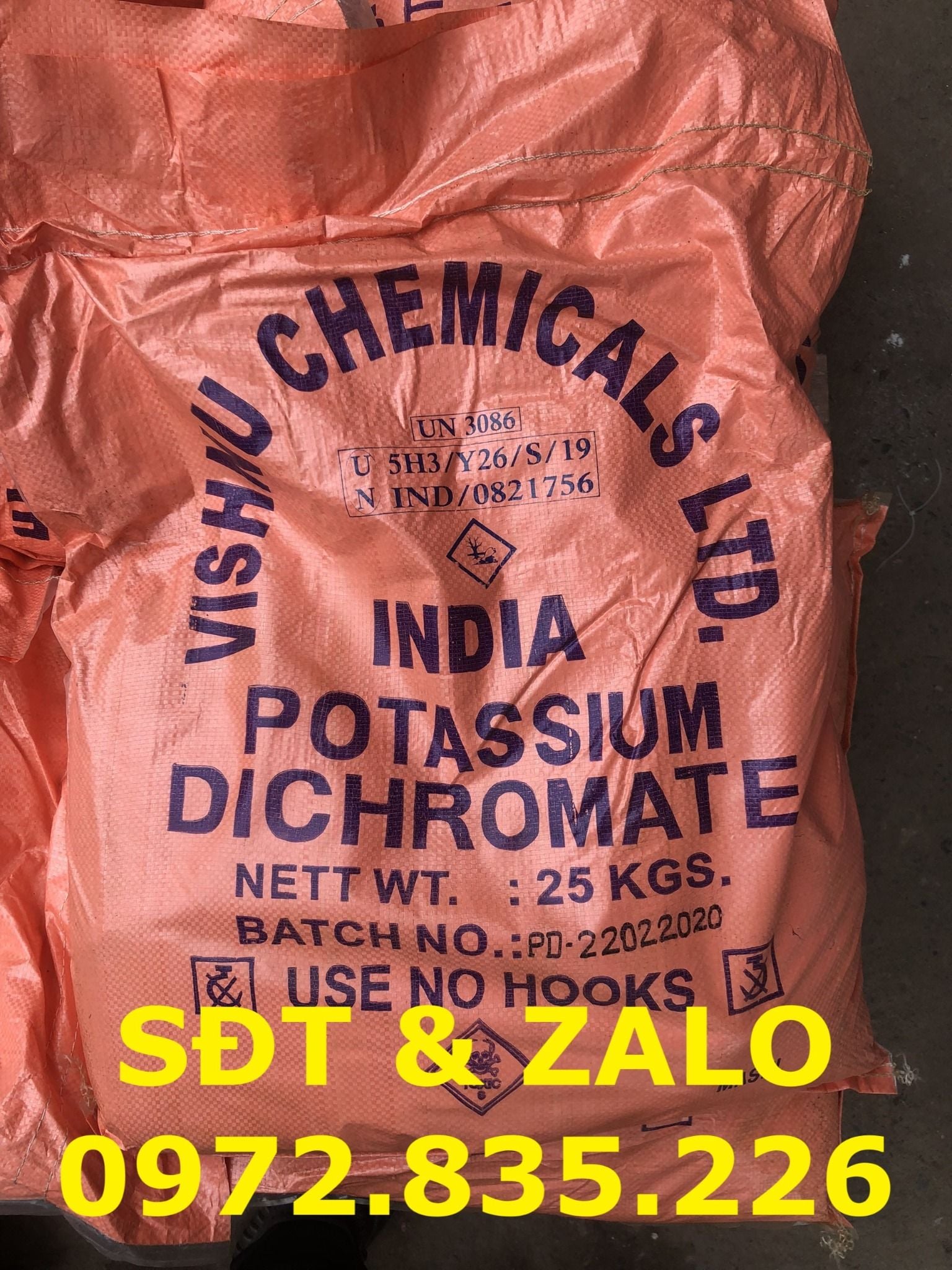 Hóa chất Potassium Dichromate - Kali Đicromat - K2Cr2O7 India – KDCCHEMICAL