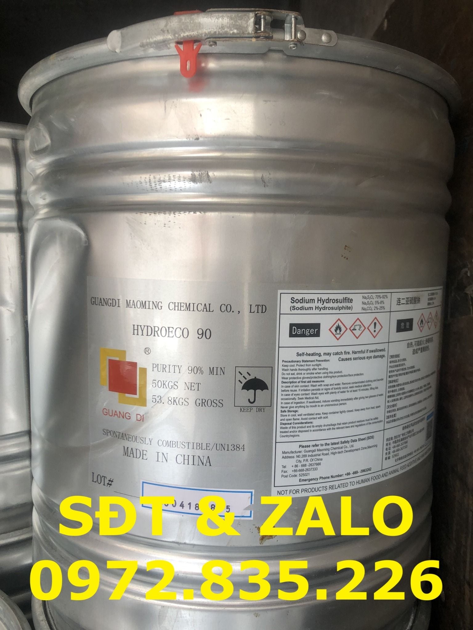 Sodium Hydrosulfite - Natri Hydrosunfit - Na2S2O4 (Tẩy đường ECO ...