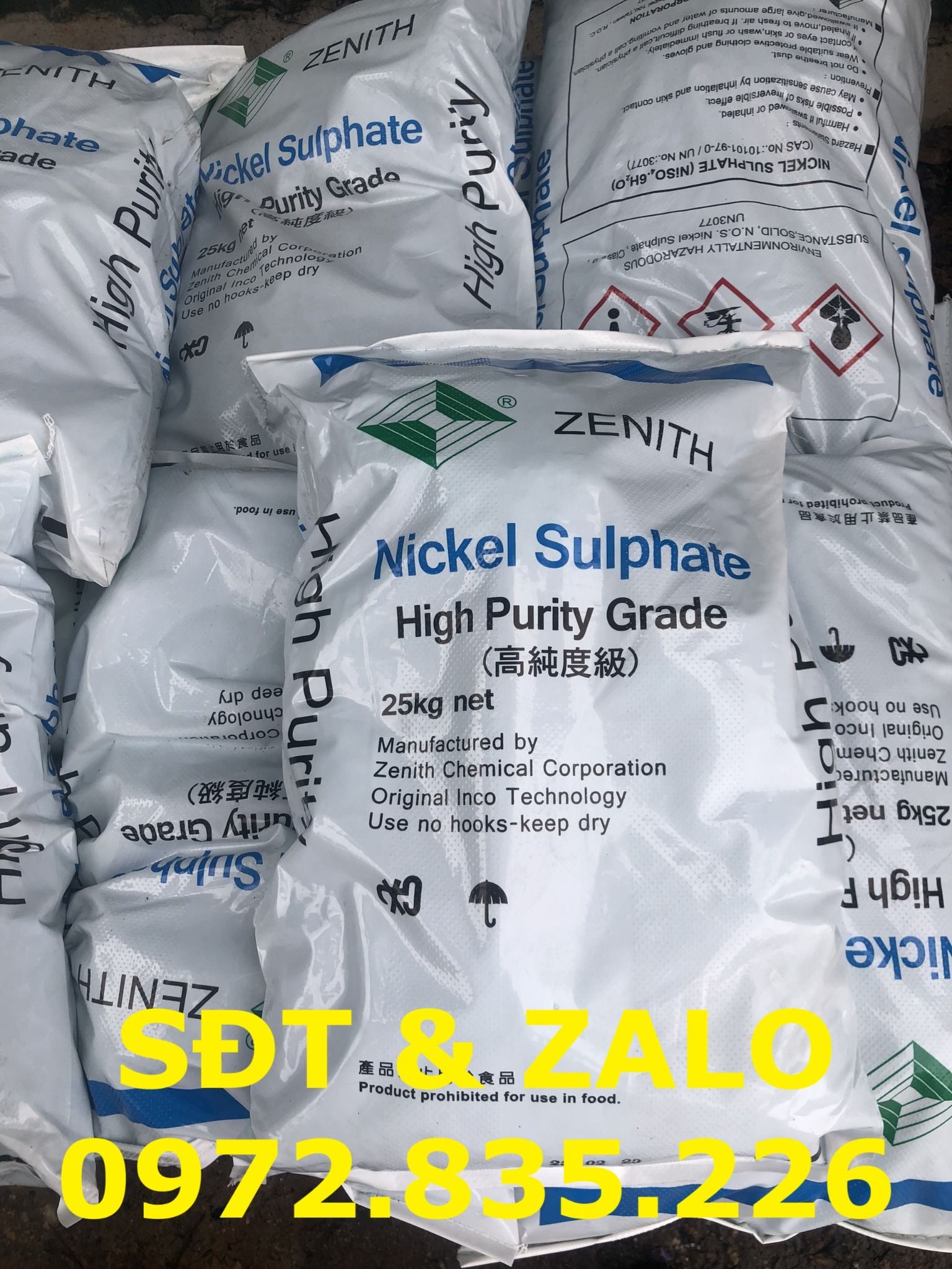 Nickel Sulphate - Niken Sunfat - NiSO4 ZENITH – KDCCHEMICAL