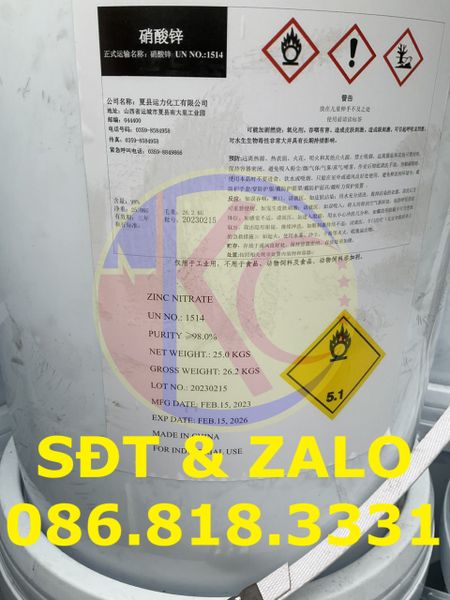 Zinc Nitrate - Kẽm Nitrate - Zn(NO3)2 – KDCCHEMICAL