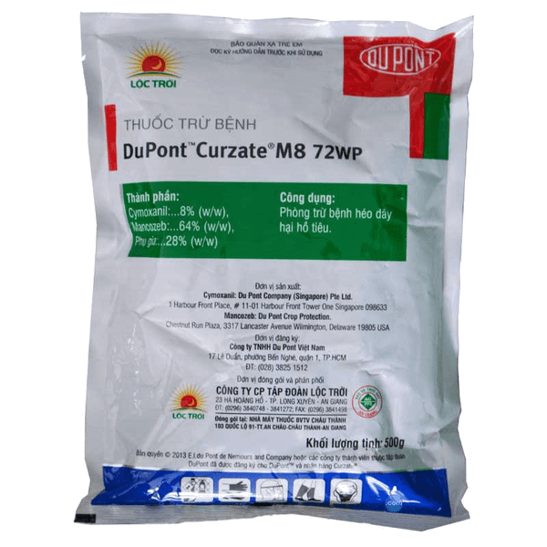 Dupont curzate m8- 72wp thuoc tru benh cymoxanil mancozeb - Vtnn Công ...
