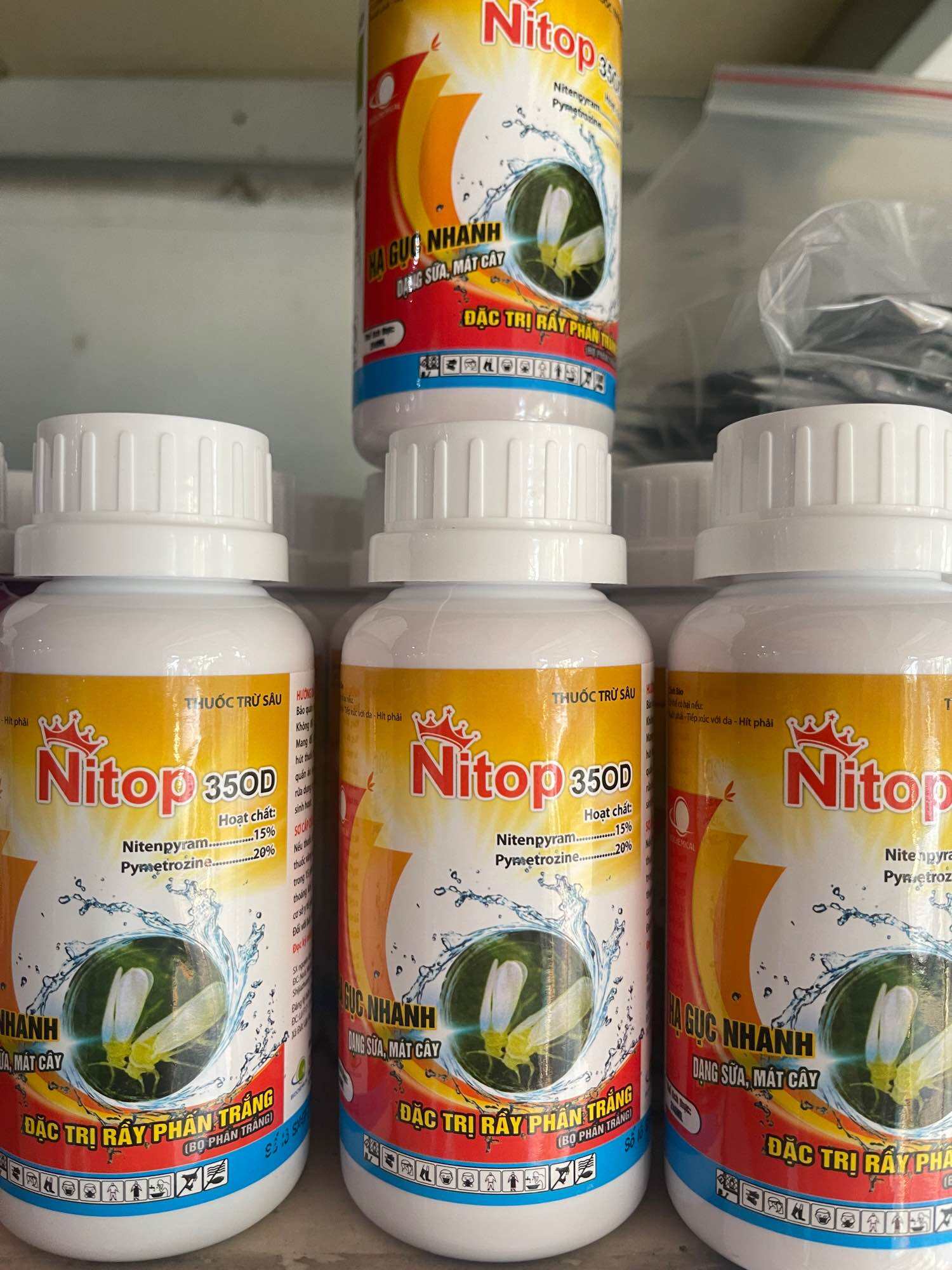 Nitop 350 Od quản lý rầy phấn trắng , rầy xanh , rầy nâu cho cây trồng ...