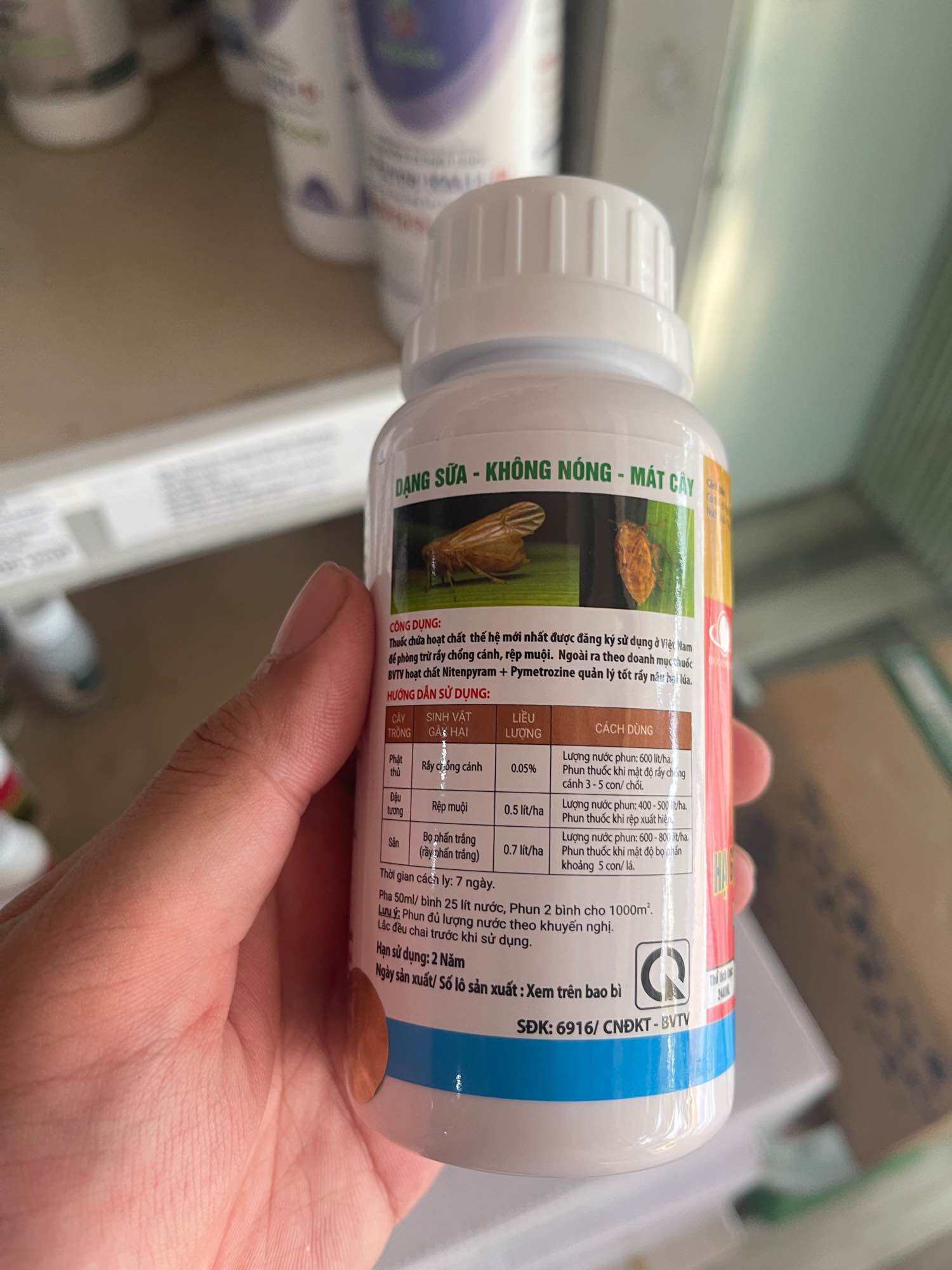 Nitop 350 Od quản lý rầy phấn trắng , rầy xanh , rầy nâu cho cây trồng ...