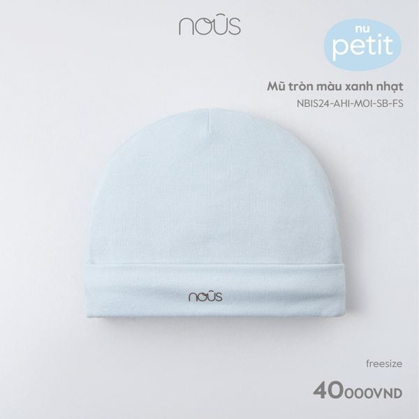 Mũ tròn màu xanh nhạt NB1S24-AH1-M01-SB– noûs
