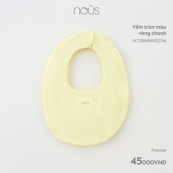 Yếm tròn màu vàng chanh– NOÛS VIỆT NAM