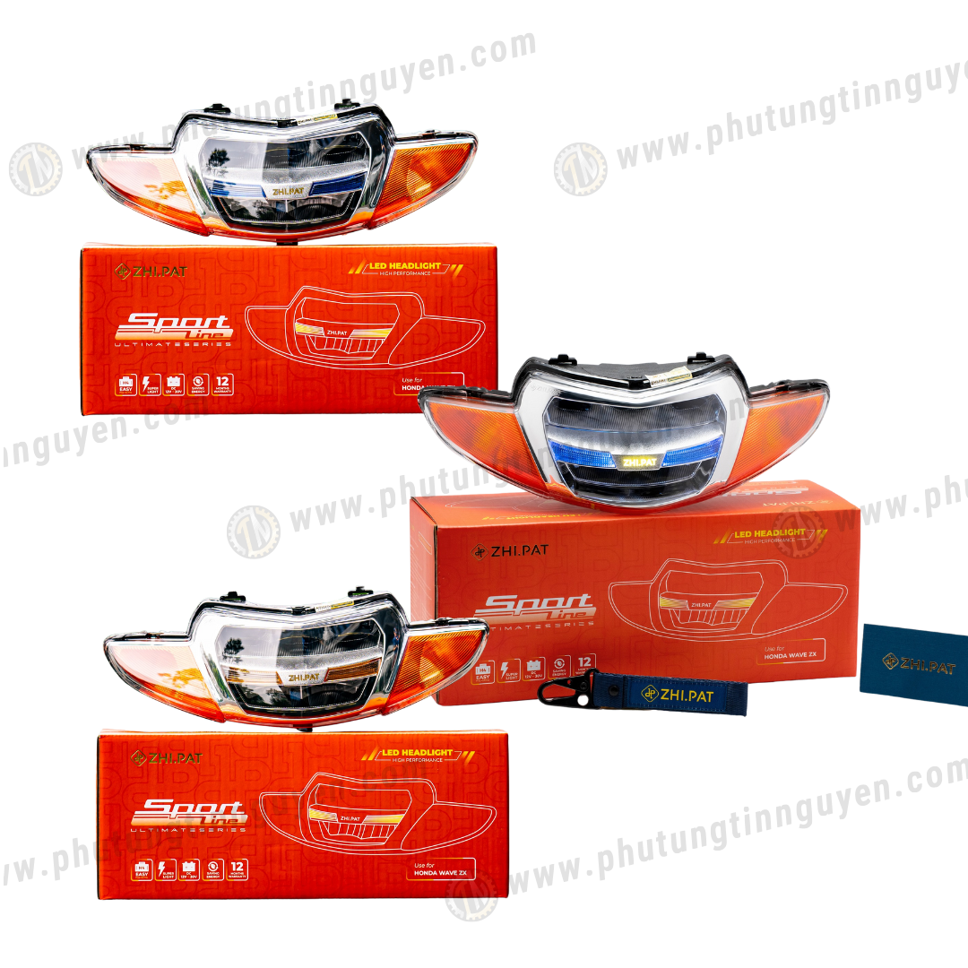 Đèn Led 02 Tầng ZhiPat Wave ZX cho Honda Wave 2002 - 2005