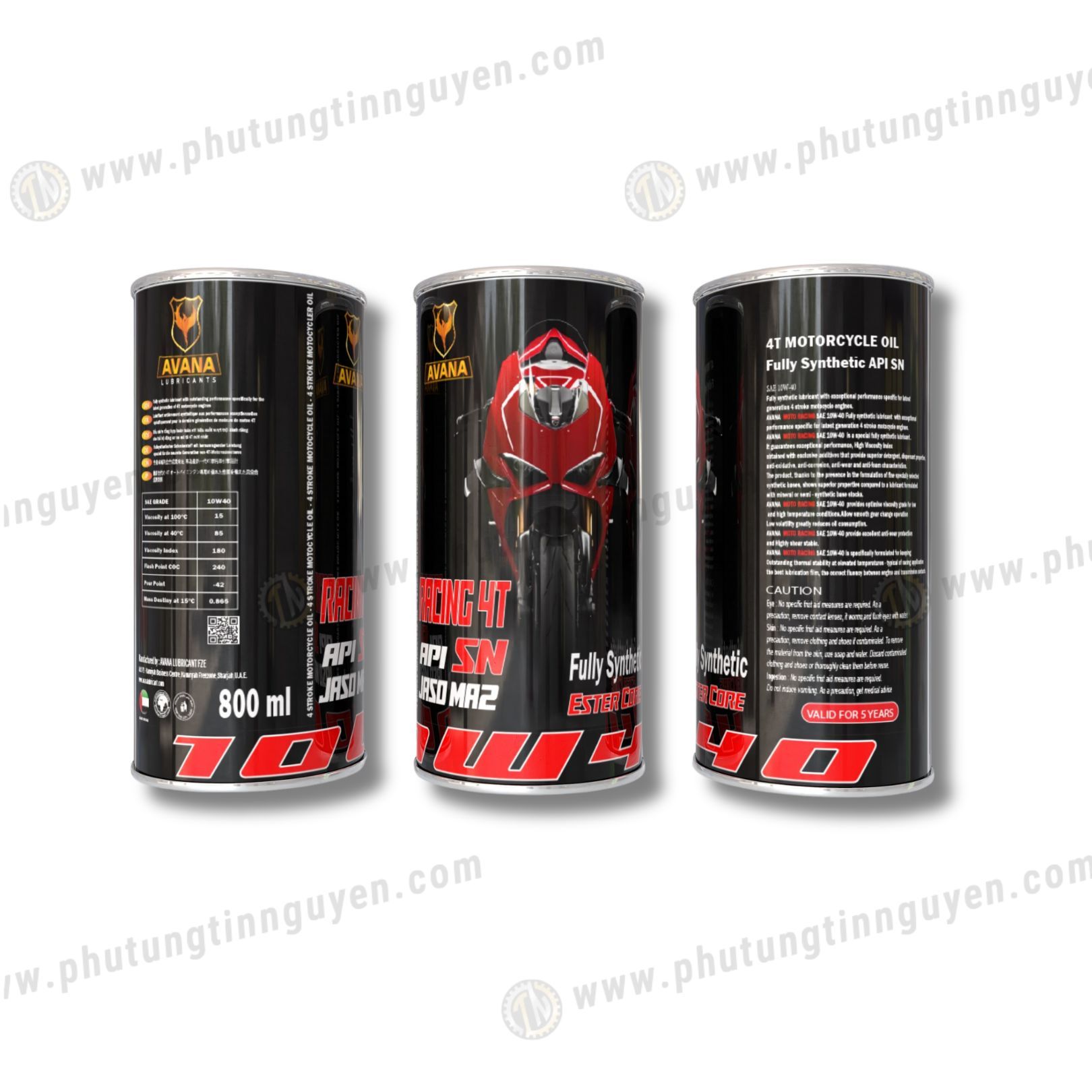 Nhớt Avana RACING ESTER 10W40 800ml