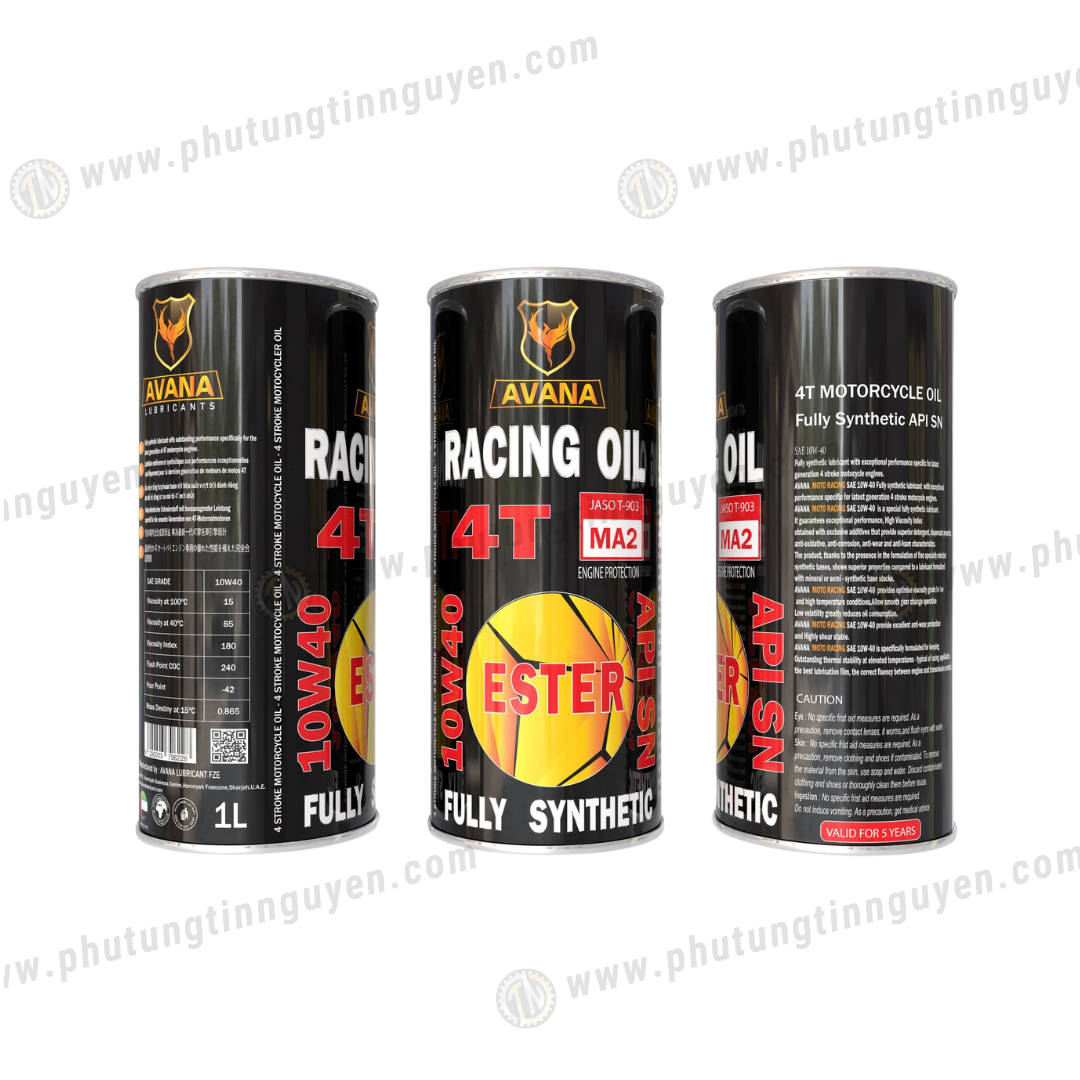 Nhớt động cơ đốt trong Avana 4T Motorcycle 10W40 Fully Synthetic 1000m