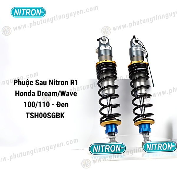 Phuộc Sau Nitron R1 Honda Dream/Wave 100/110 - Đen TSH00SGBK Nitron Ja
