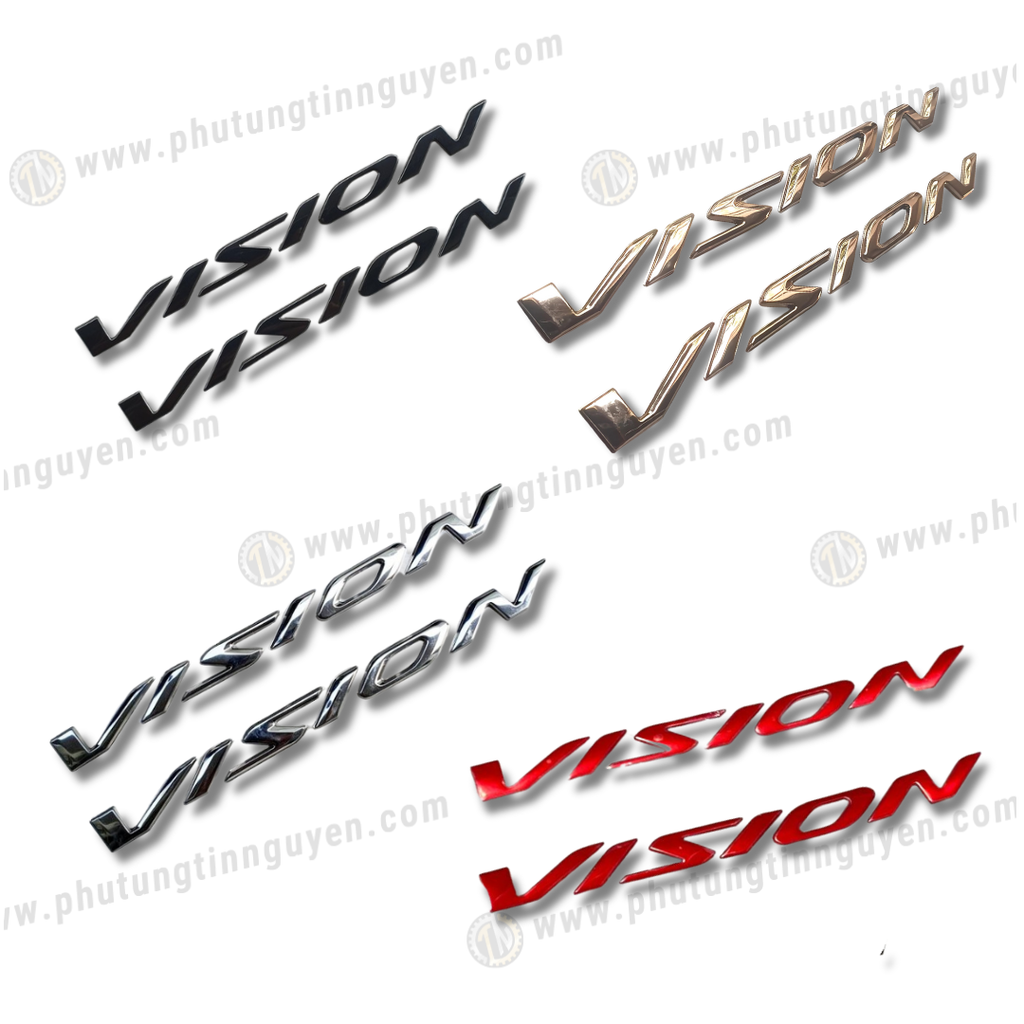 Tem chữ Vision vs 110 2021 2022 2023 2024 hàng zin 4 màu ( giá 1 cái )