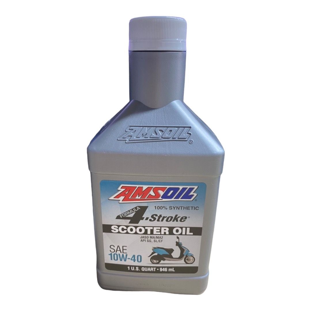 Nhớt tay ga Amsoil 10W40 Scooter Oil mẫu mới (ASO) 946ml - LỌC NHỚT YA