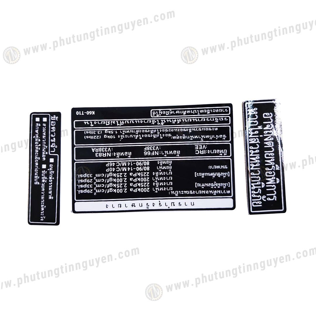 Tem thông số Click đời 2015 - 2017 chính hãng Honda K60 - 3 miếng