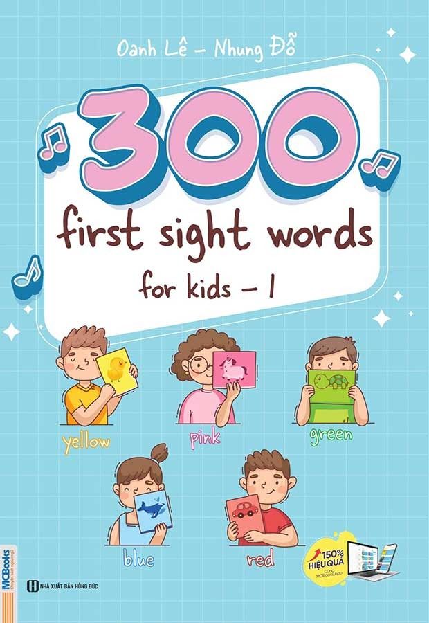 300 first sight words for kids - 1 – Bến Nghé Books