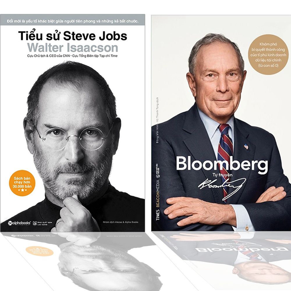 Combo Tự Truyện Bloomberg + Tiểu Sử Steve Job – Bến Nghé Books