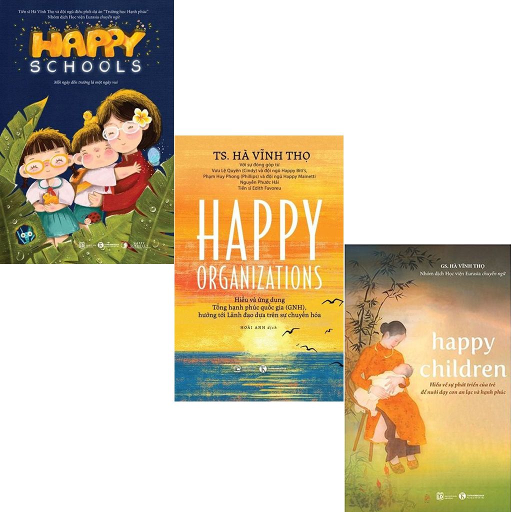 Combo 3 Quyển: GS Hà Vĩnh Thọ (Happy Organization + Happy schools + Ha ...