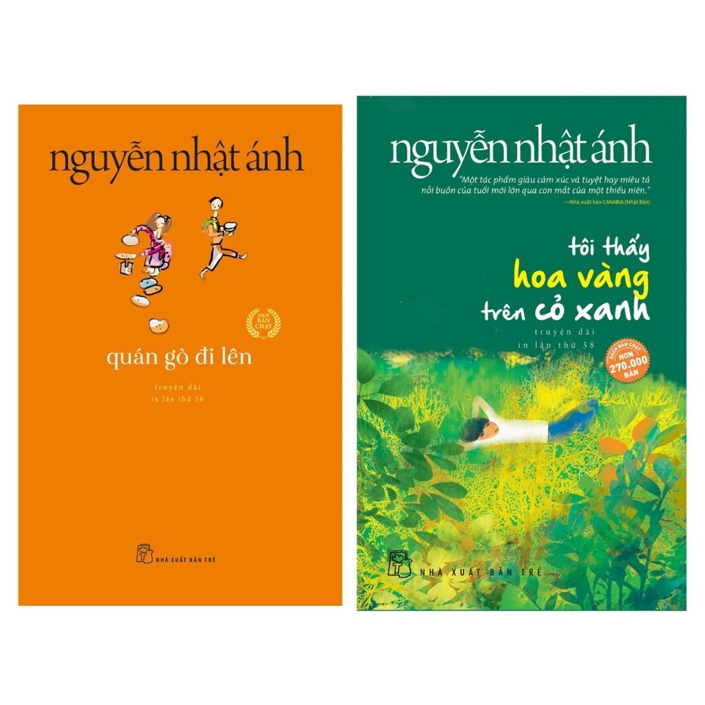 Combo 2 Quyển: Tác Giả Nguyễn Nhật Ánh (Quán Gò Đi Lên + Tôi Thấy Hoa ...