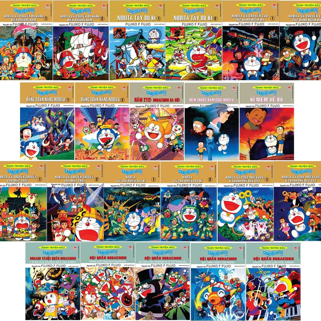 Combo Doraemon Tranh Truyện Màu Dài (22 Tập) - Fujiko F Fujio – Bến ...