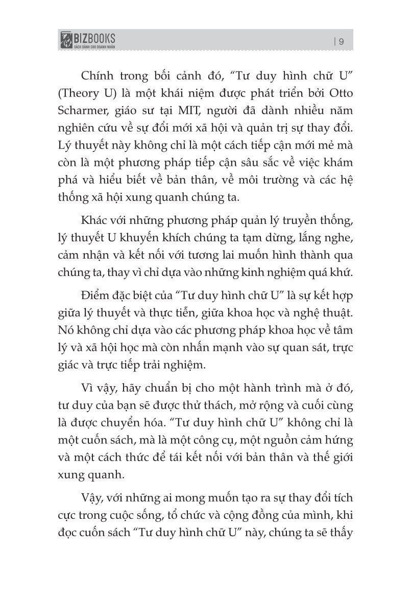 Tư Duy Hình Chữ U: Lối Tư Duy Mở Cửa Cho Tương Lai Đột Phá - Thẩm Thác – Bến Nghé Books