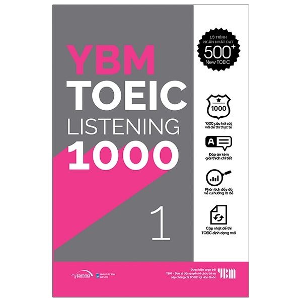 Ybm Toeic Listening 1000 - Vol 1 - YBM Toeic R&D – Bến Nghé Books