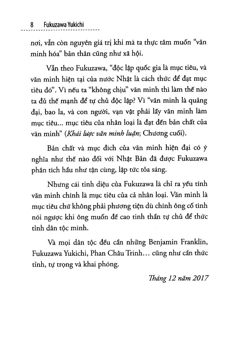 Khái Lược Văn Minh Luận - Fukuzawa Yukichi – Bến Nghé Books