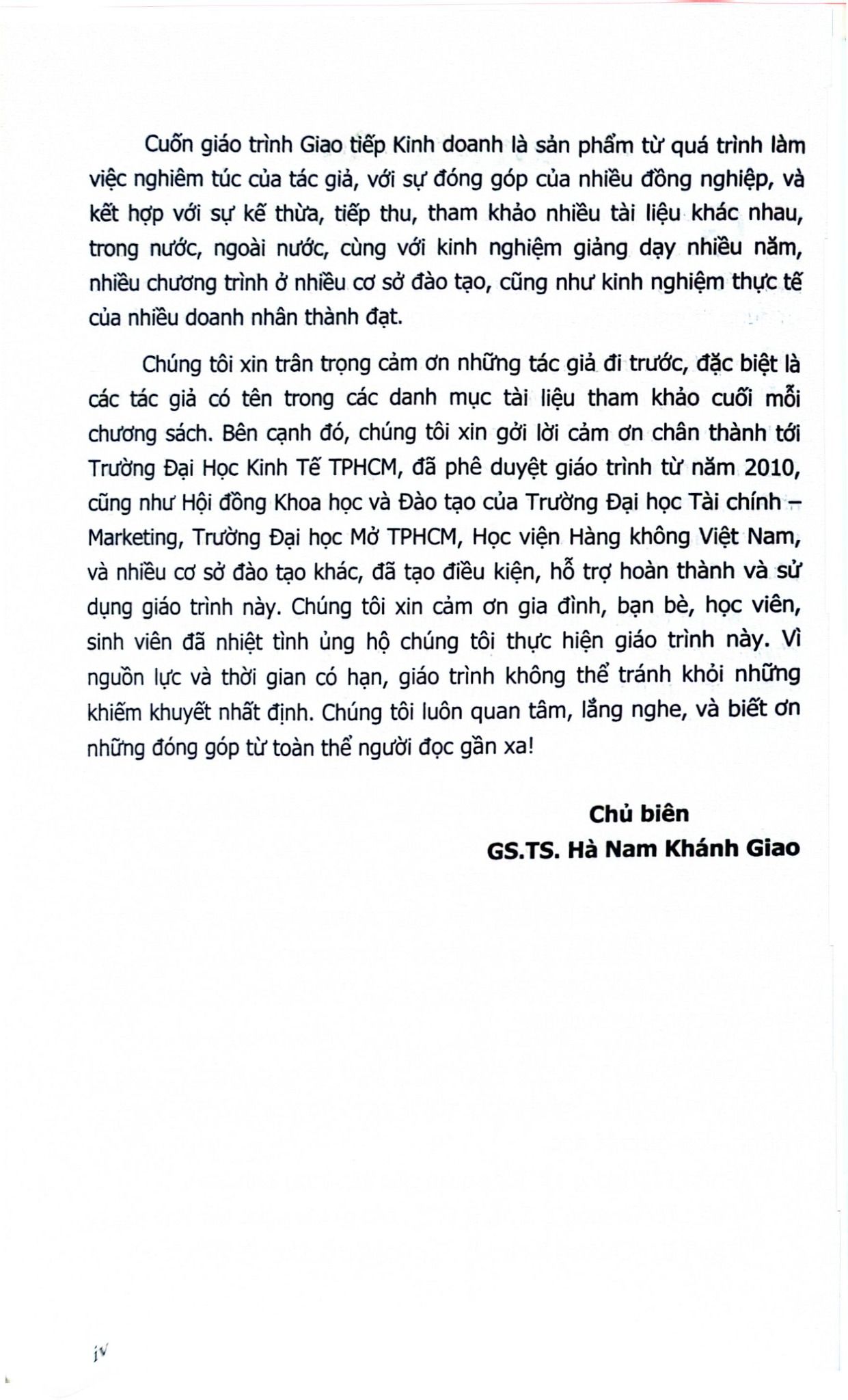 Giáo Trình Giao Tiếp Kinh Doanh (2023) - GS.TS.Hà Nam Khánh Giao – Bến ...