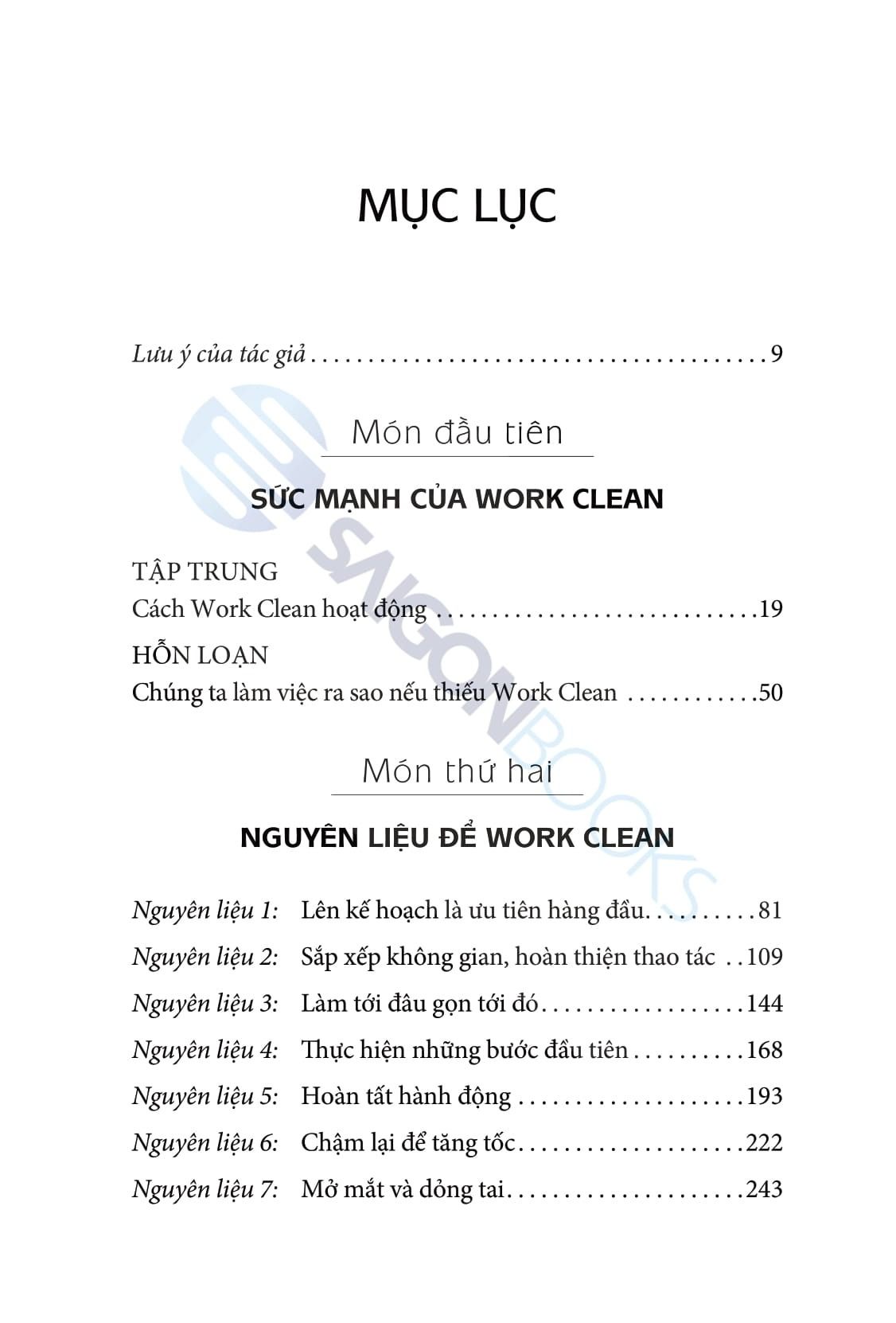 Work Clean - Phương Pháp Tổ Chức Công Việc Và Đời Sống Như Một Đầu Bếp ...