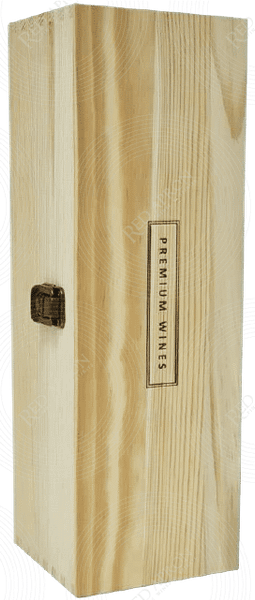 Flip top Wooden Box 1btl