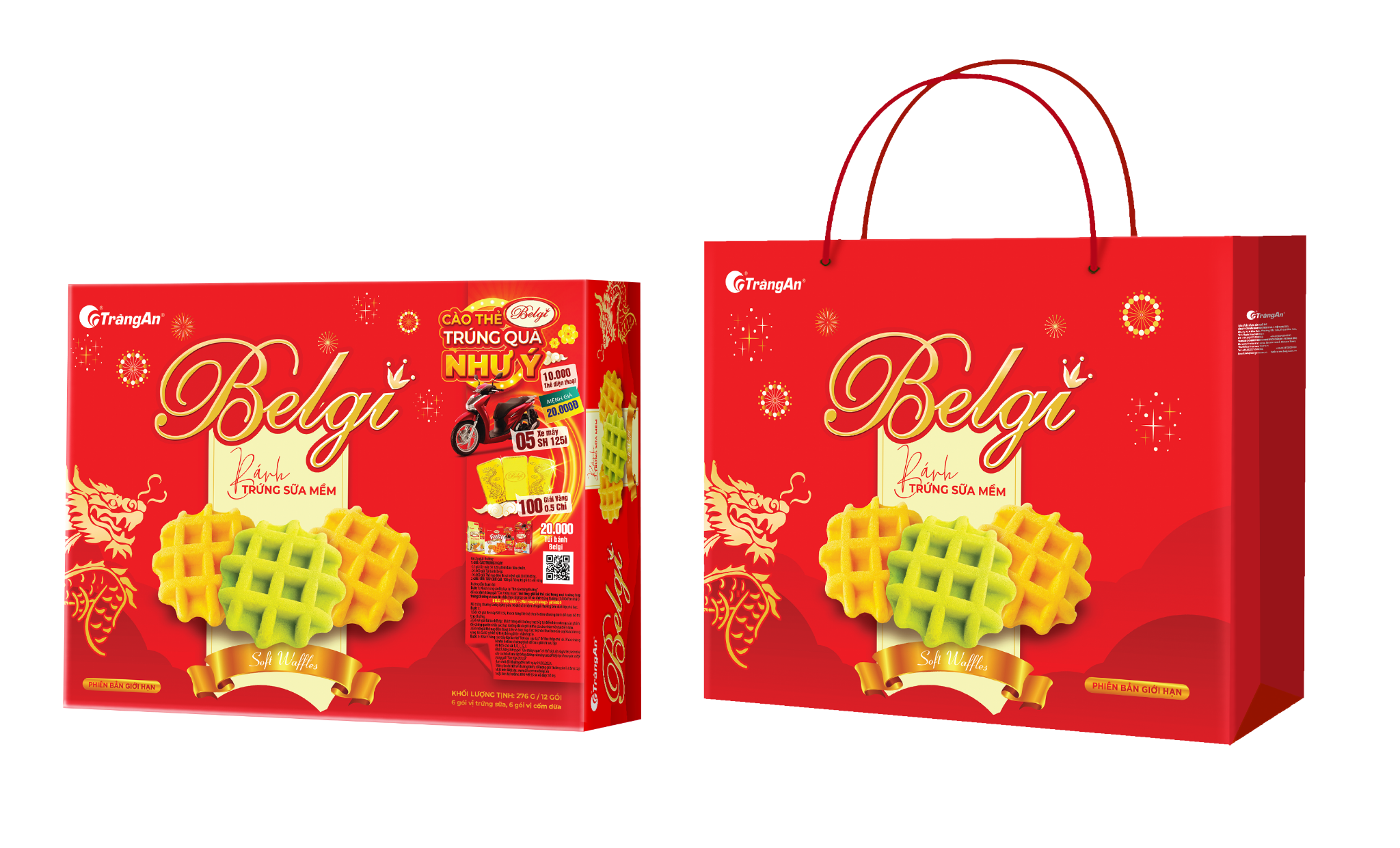 Belgi Soft Waffles 276g (Limited Edition) – Bánh kẹo Tràng An