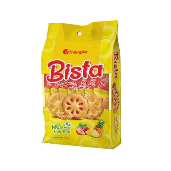 Bista Biscuits With Fruit Jam 192g – Bánh kẹo Tràng An