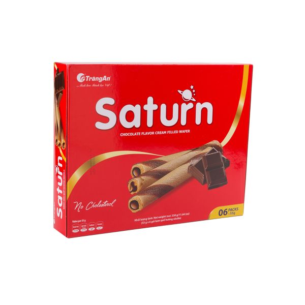 Saturn Waffle Rolls With Mixed Chocolate Cream Filling 330g – Bánh kẹo ...