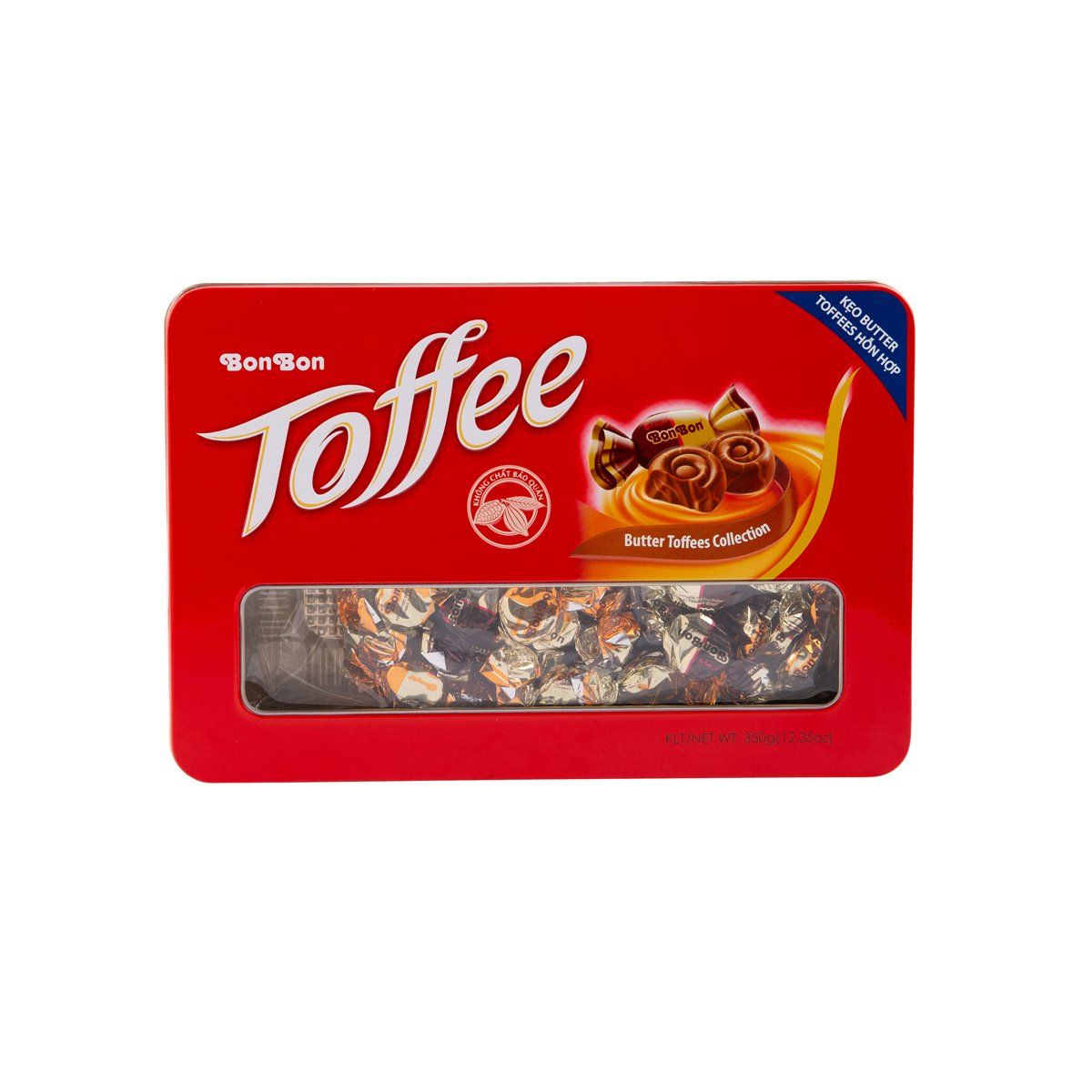 Chewy Toffee Candy Rectangular (tin box) 350g – Bánh kẹo Tràng An