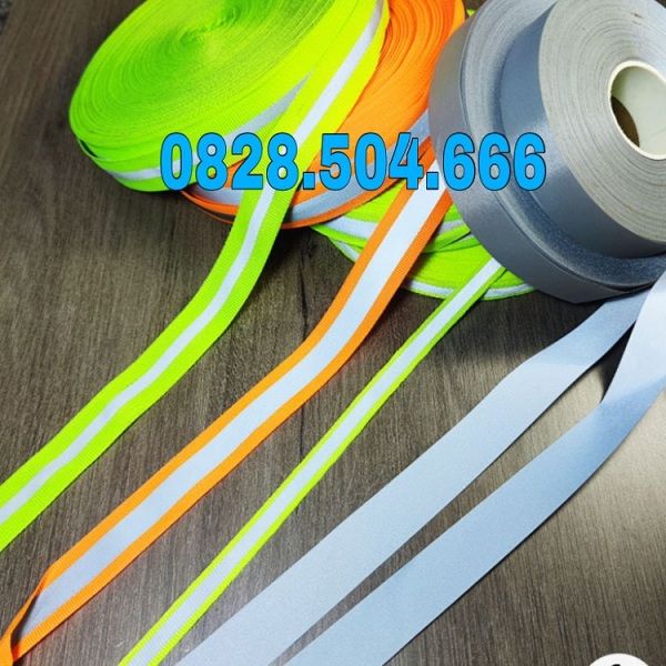 Dây phản quang| phản quang nhựa 2.5cm-3.5cm-5cm| phụ kiện phản quang Cung cấp vật tư bảo hộ lao động