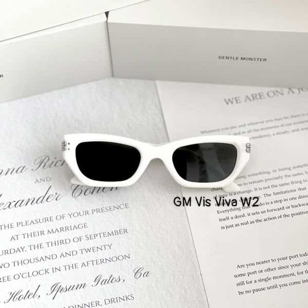 Kính Gentle Monster Vis Viva W2 Màu Trắng – Bear Mon Auth
