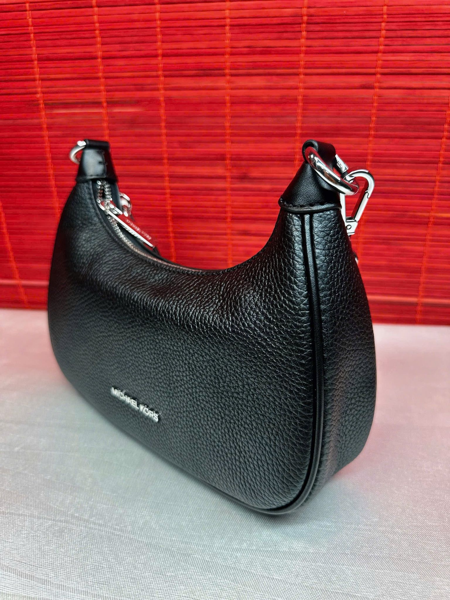 Túi Xách Michael Kors Cora Medium Pebbled Leather Shoulder Bag Màu Đen ...