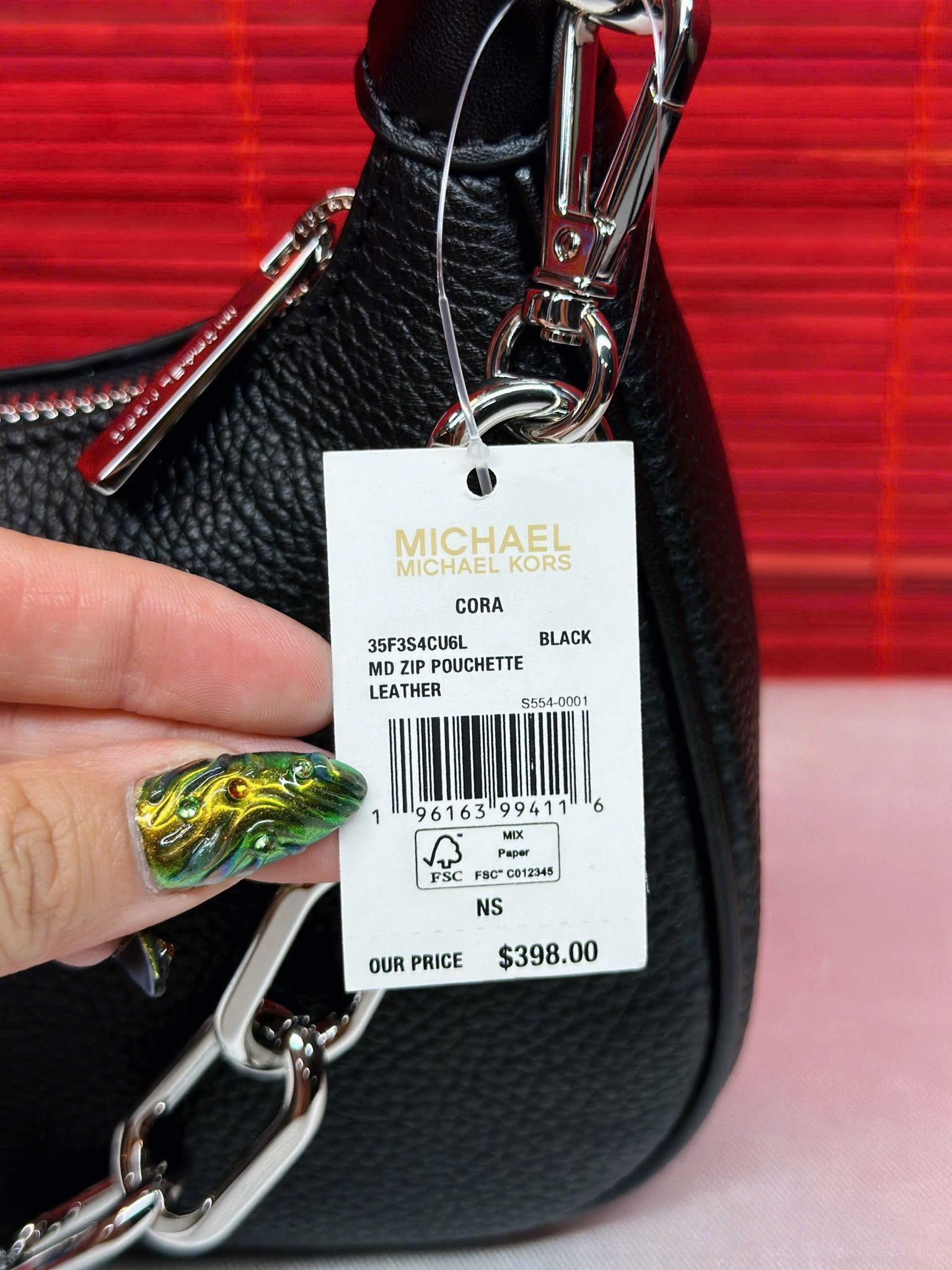Túi Xách Michael Kors Cora Medium Pebbled Leather Shoulder Bag Màu Đen ...