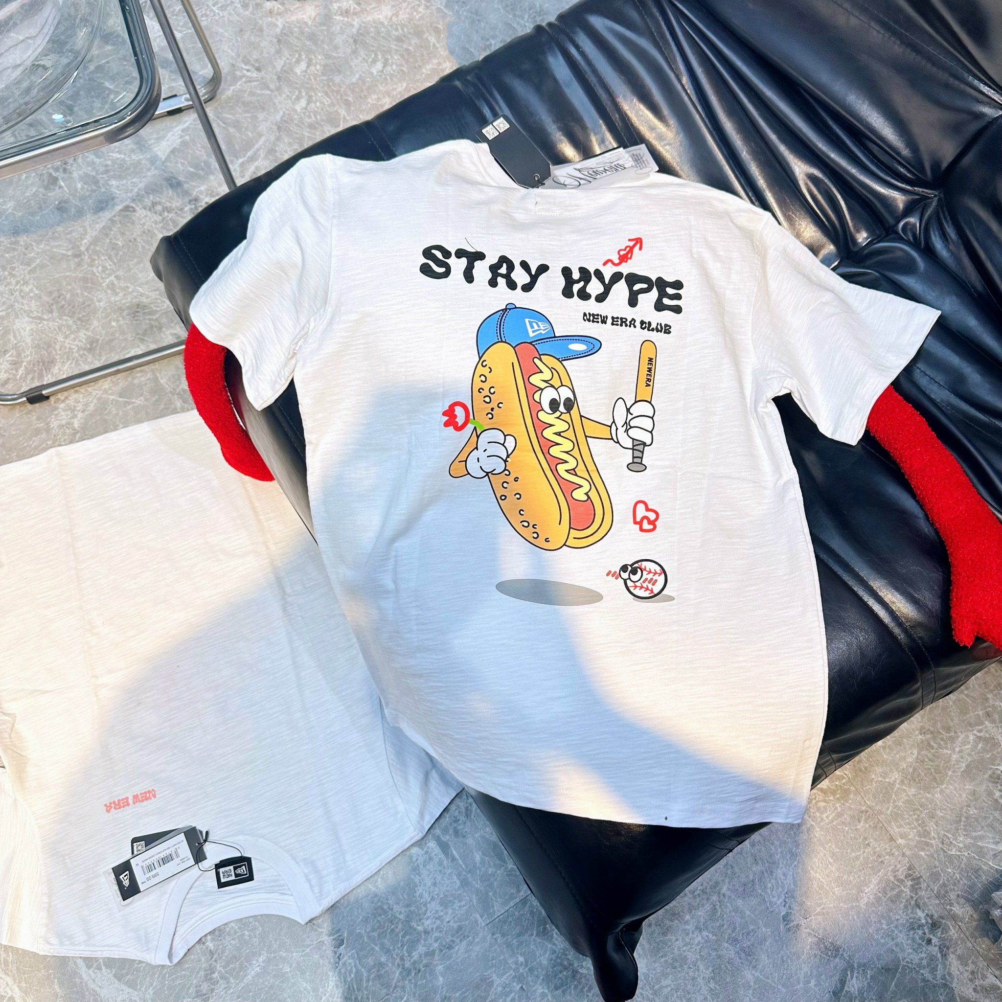 Áo Phông NEW ERA hoạt hình STAY HYPE 3 mẫu – Bear Mon Auth