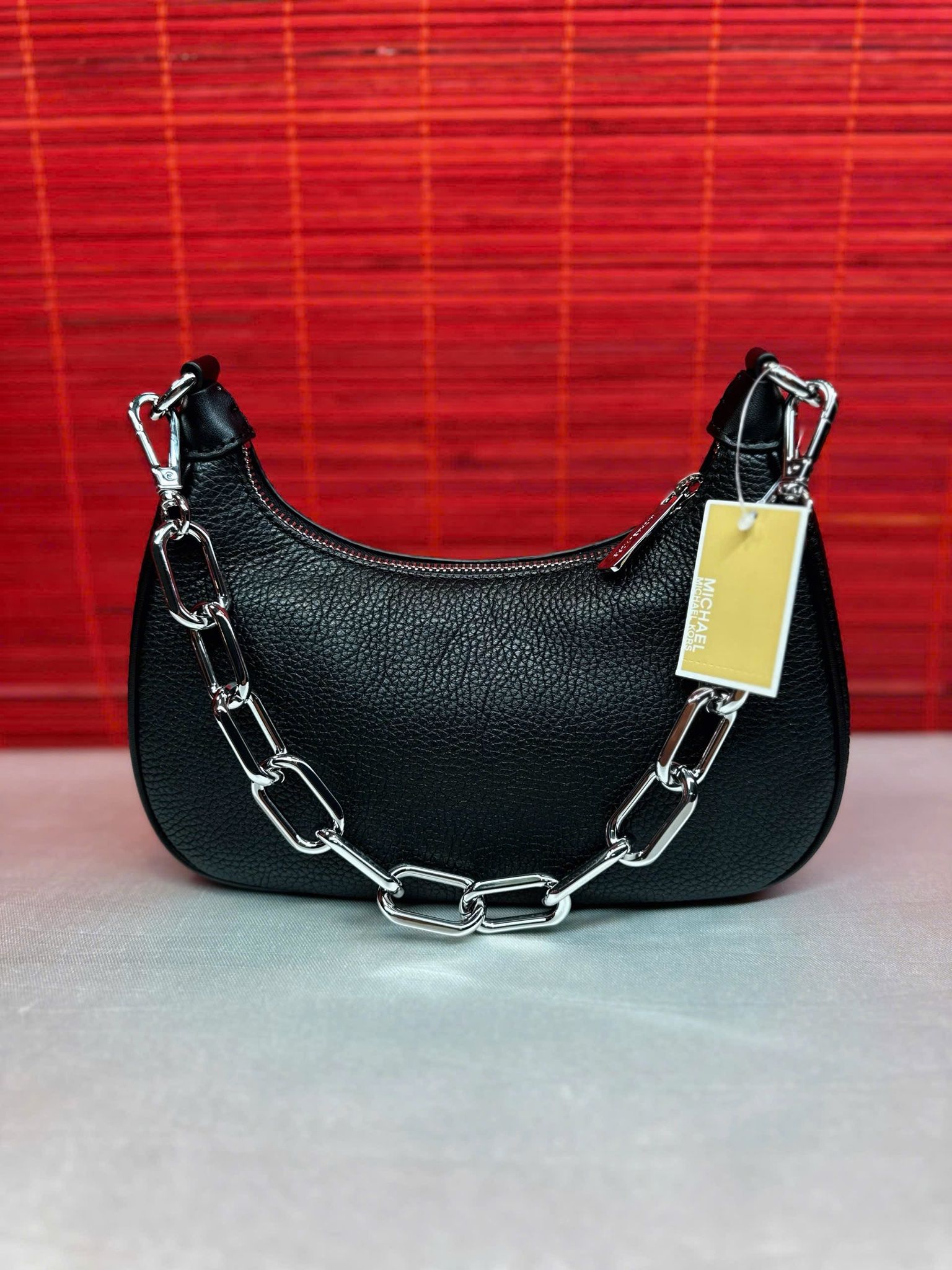 Túi Xách Michael Kors Cora Medium Pebbled Leather Shoulder Bag Màu Đen ...