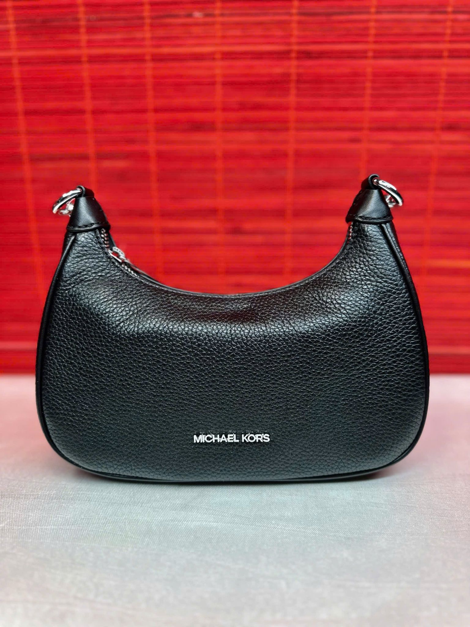 Túi Xách Michael Kors Cora Medium Pebbled Leather Shoulder Bag Màu Đen ...