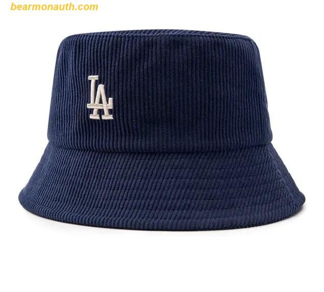 Mũ Bucket MLB Corduroy bucket hat Dodgers 3AHTC0136 Màu Xanh Navy ...