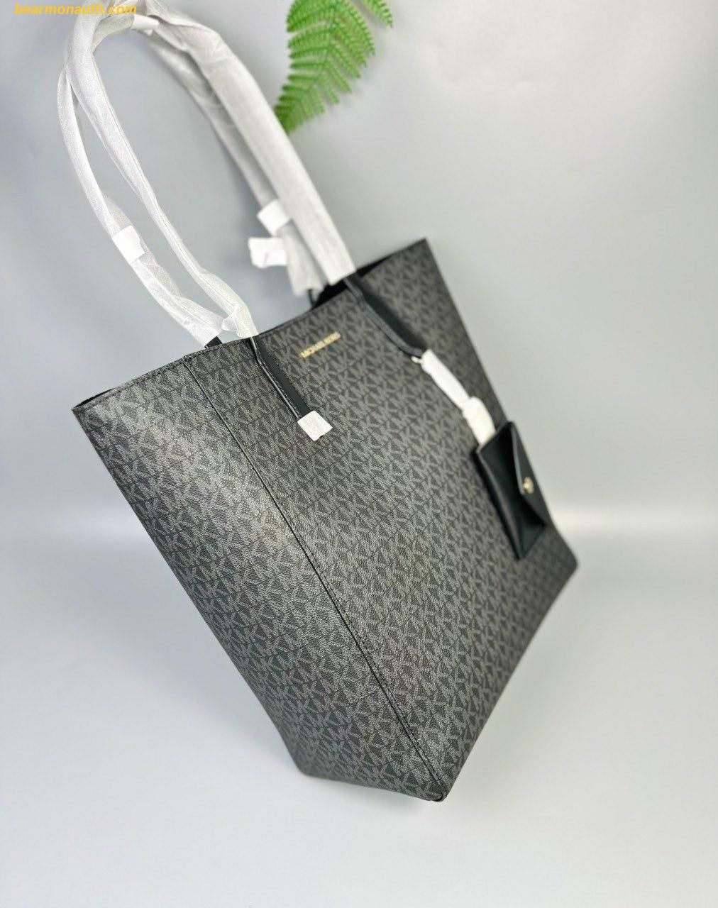 Túi Tote Michael Kors Mk Vincent Large Logo Jacquard Tote Bag with Car ...