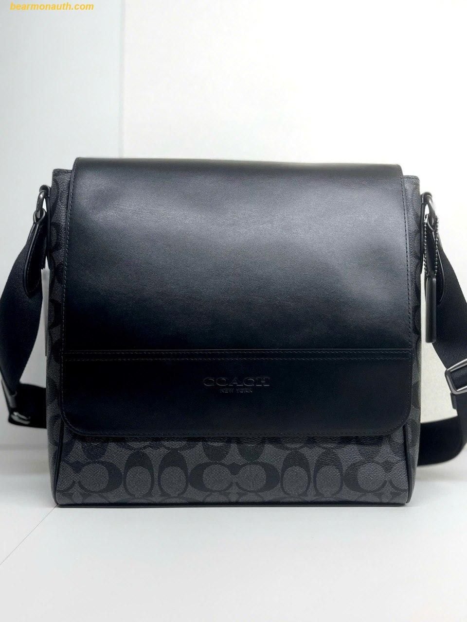 Túi Đeo Chéo Coach Houston Map Bag In Signature Canvas Màu đen – Bear ...